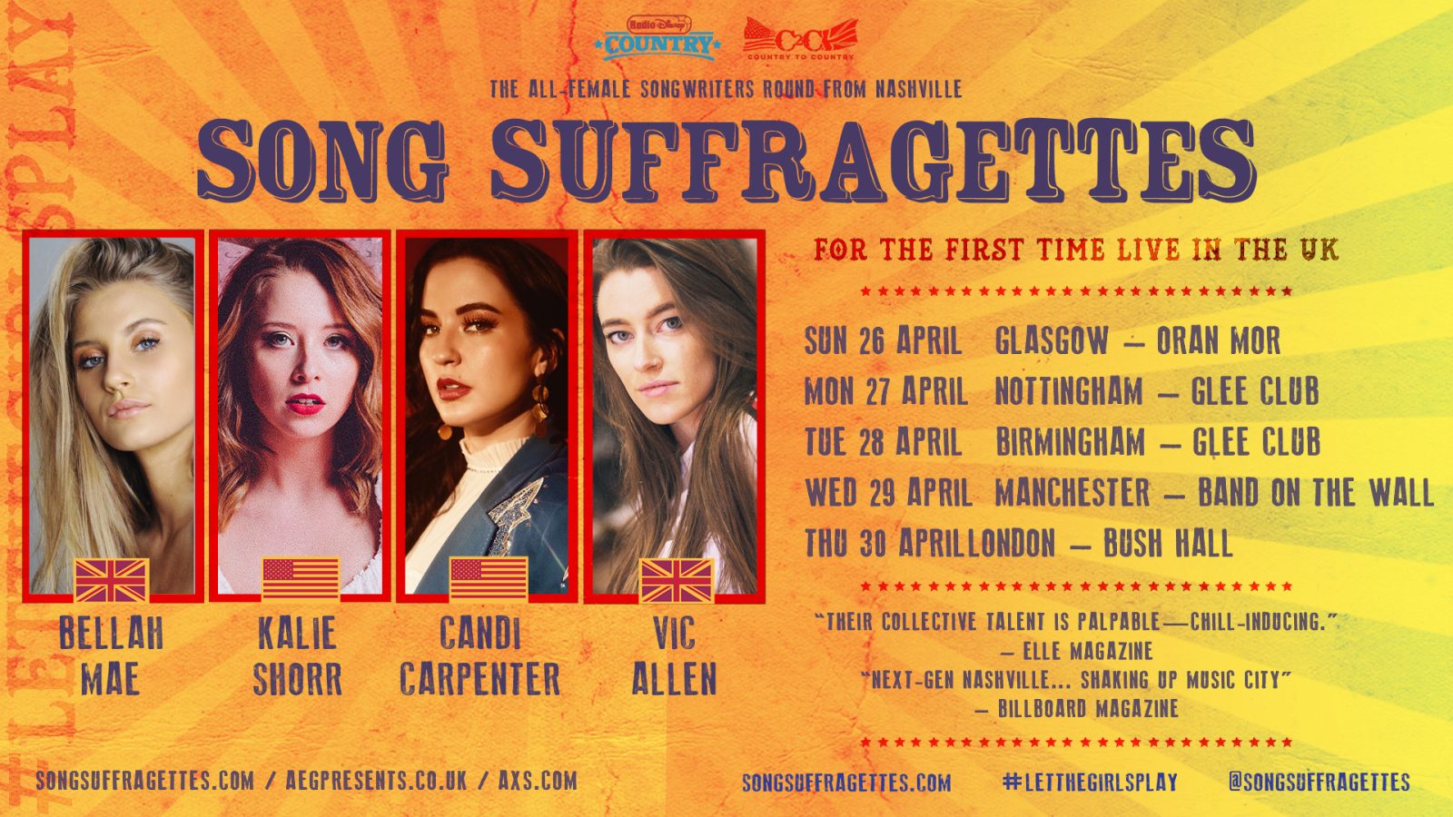 Song Suffragettes - Postponed - Band on the Wall